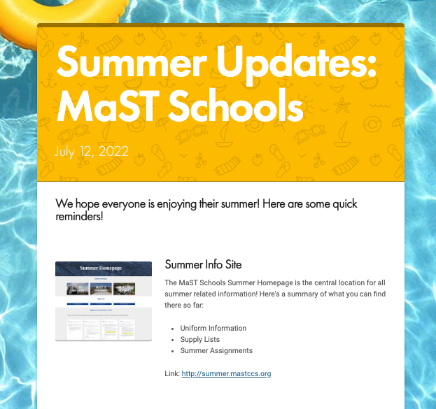 MaST II Website – Growing Minds. Creating Pathways